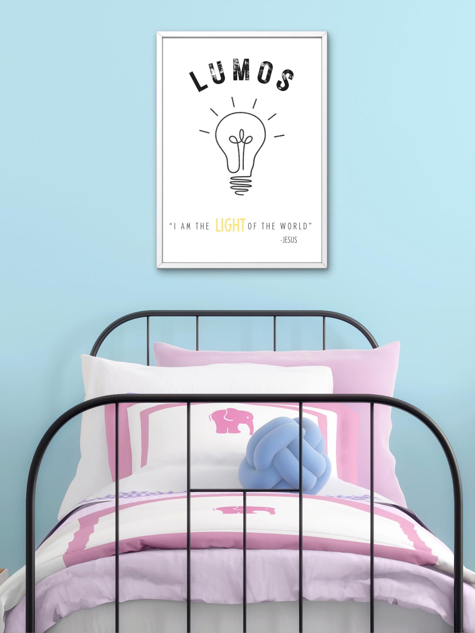 Lumos Light | Inspirational Religious Wall Art | Minimalist Printable ...
