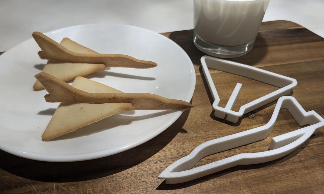 3D Fighter Jet Cookie Cutter Set – Bundle of Small, Medium & Large for ...