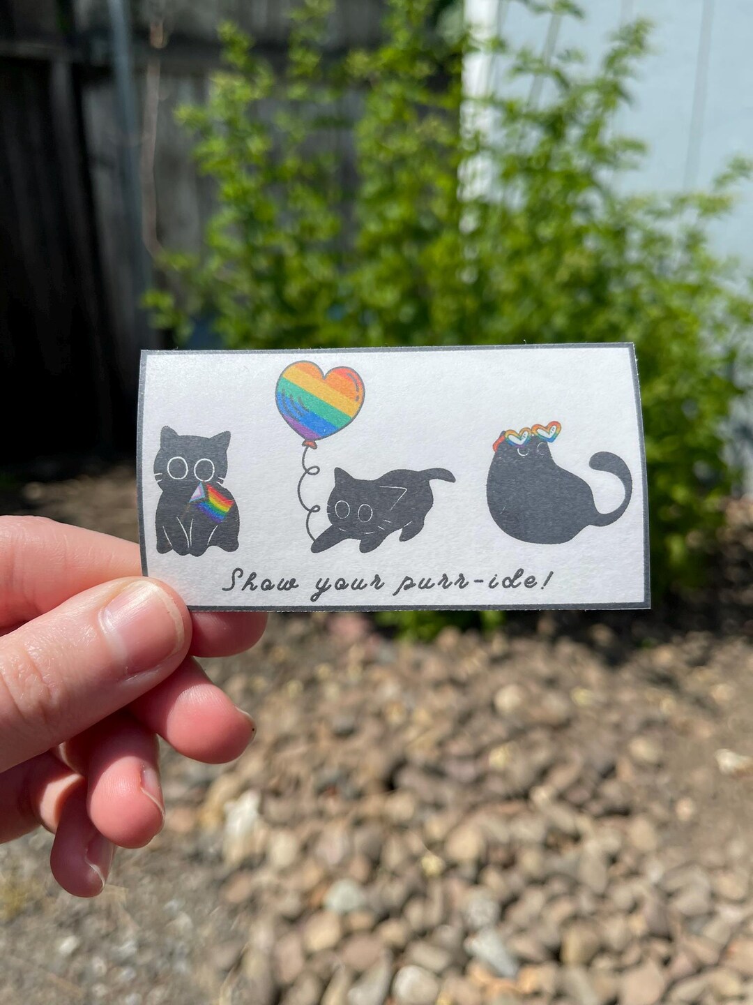 Show Your Purr-ide Sticker - Etsy