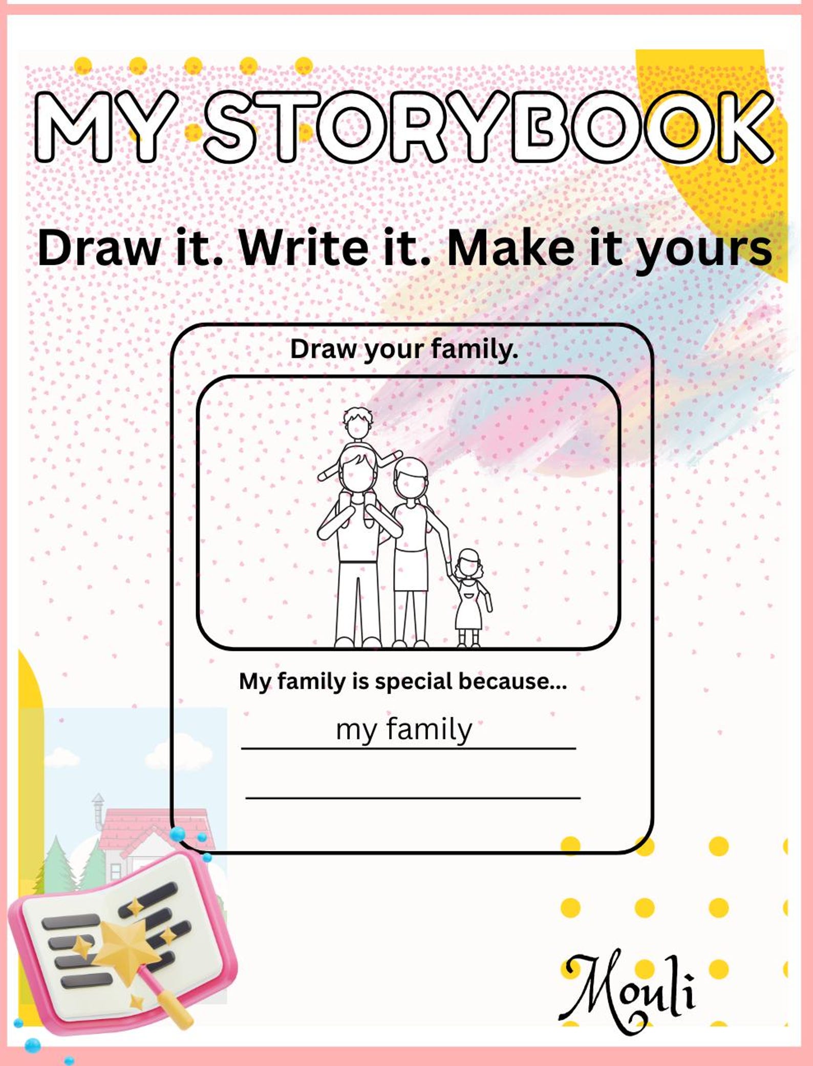 My Storybook: Draw, Write & Color - Kids' Activity Book - Etsy