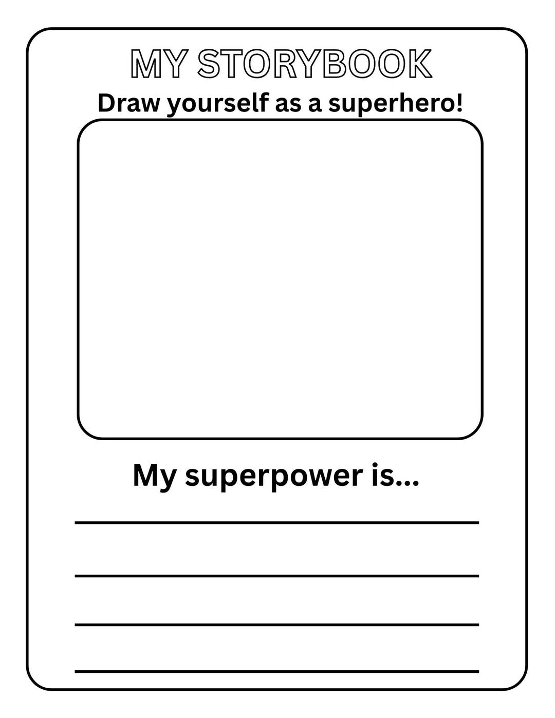 My Storybook: Draw, Write & Color - Kids' Activity Book - Etsy