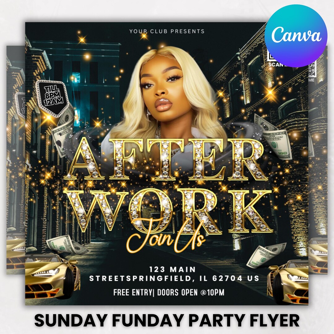 After Work Party Flyer, Club Party Flyer, Night Club Flyer, DJ Party ...