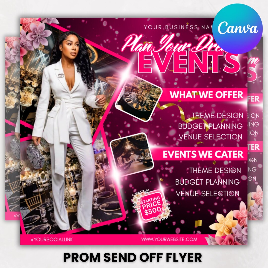 Party Rentals Flyer, Event Supplies Flyer, Event Equipment Rental Flyer ...