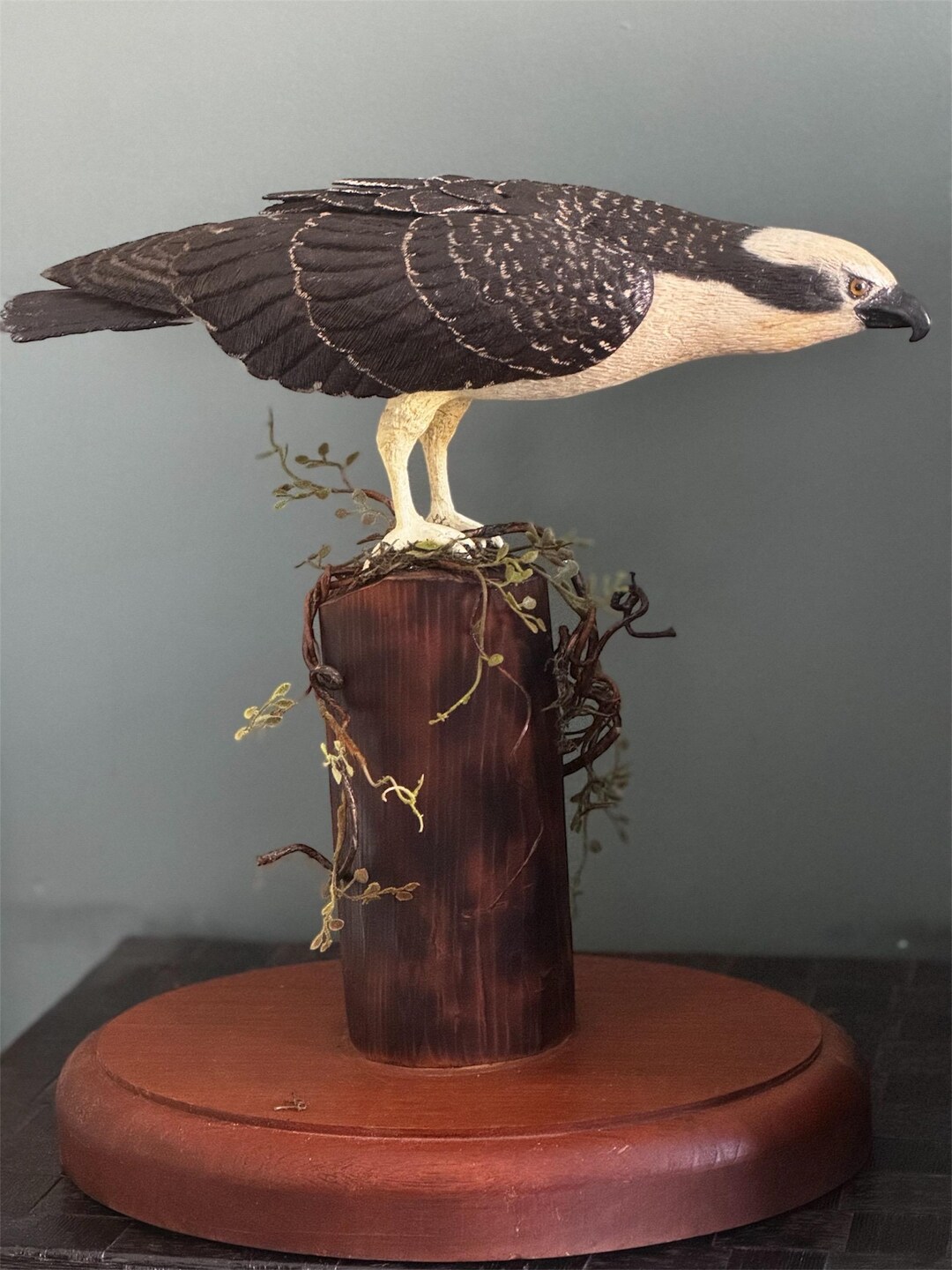 Handcarved Featherd Osprey - Etsy