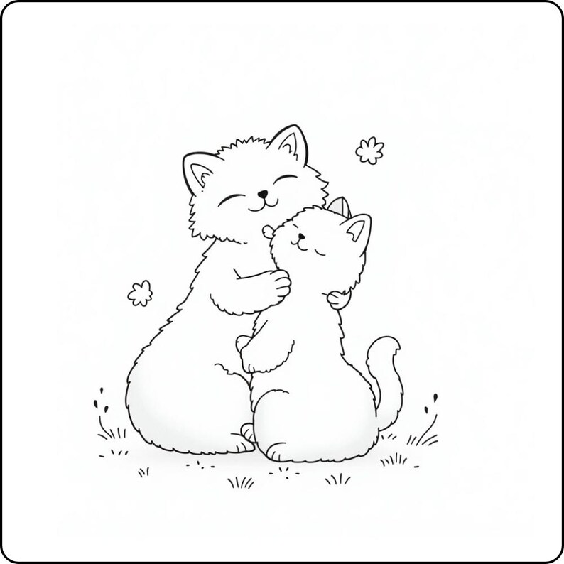 Purrfect Cat Coloring Pages – Instant Download for All Ages to Enjoy ...