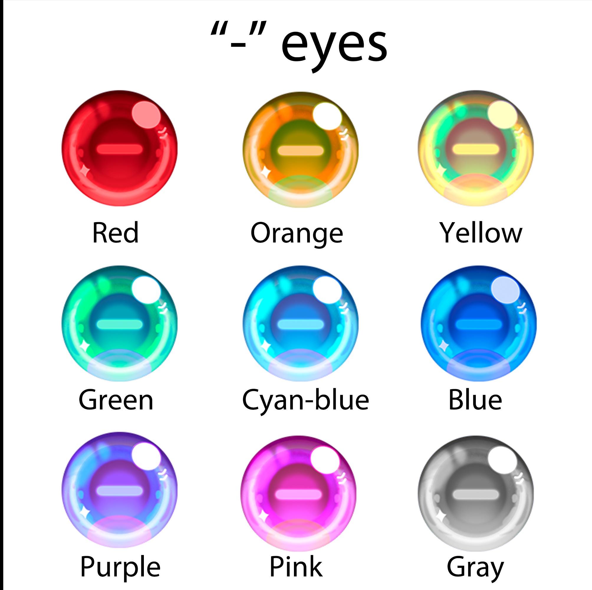Fursuit Eye Stickers With Gradient Colors – Perfect for Custom Costume ...