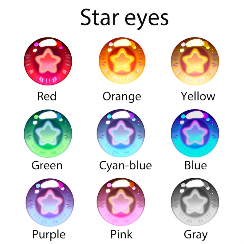 Fursuit Eye Stickers With Gradient Colors – Perfect for Custom Costume ...