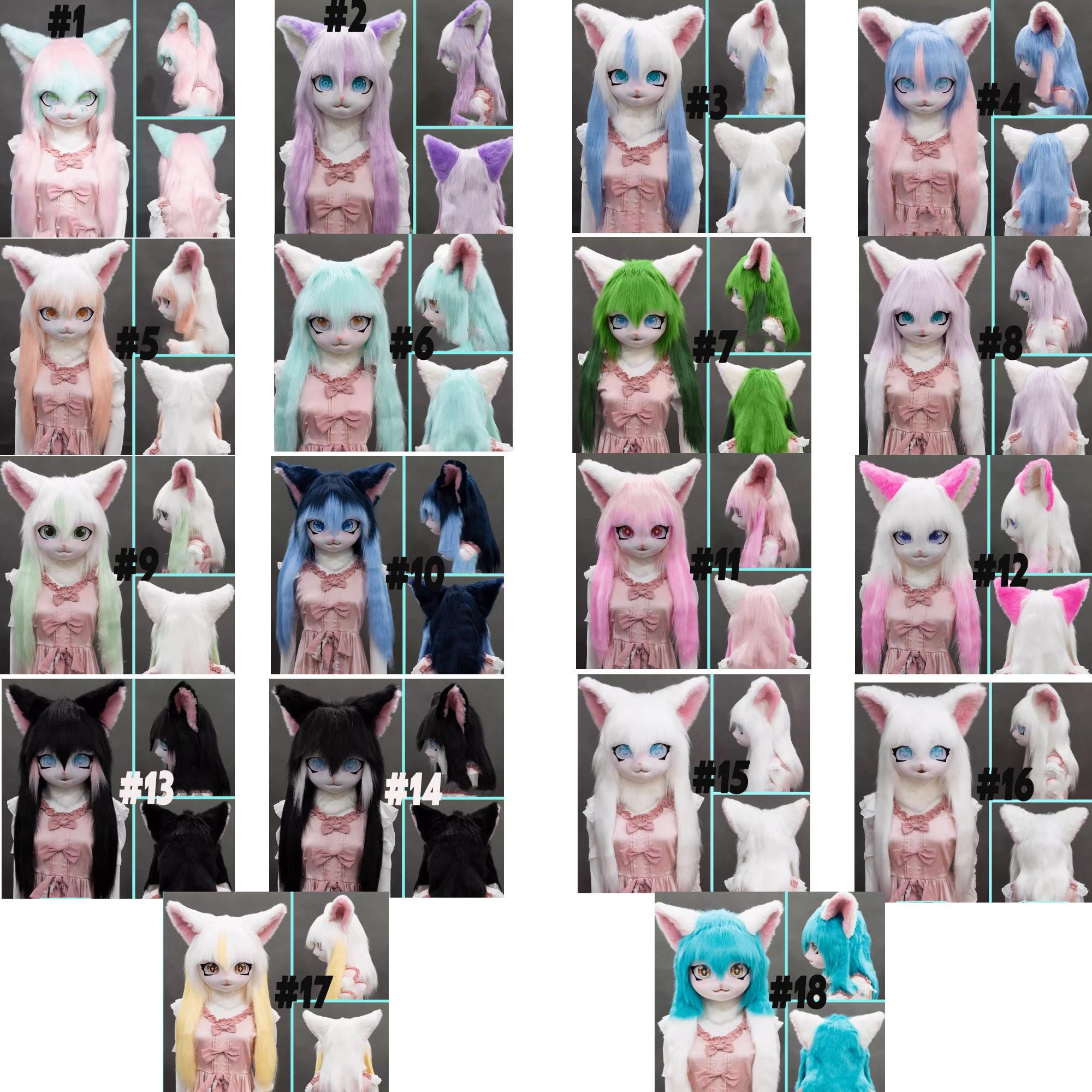 Handmade Fursuit Furry Mask, Cosplay Accessory, Handmade Cosplay ...