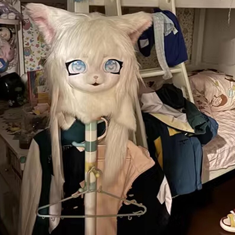 Handmade Fursuit Furry Mask, Cosplay Accessory, Handmade Cosplay ...