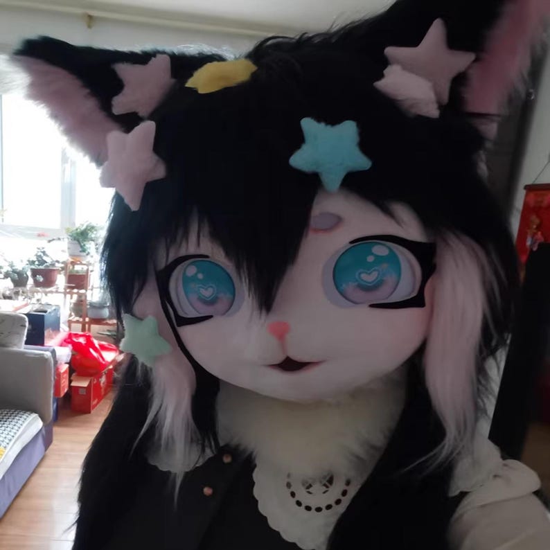 Handmade Fursuit Furry Mask, Cosplay Accessory, Handmade Cosplay ...
