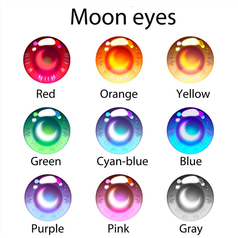 Fursuit Eye Stickers With Gradient Colors – Perfect for Custom Costume ...