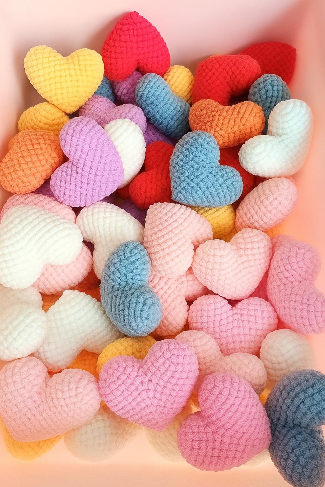 Knitting Pattern - Plush Heart Pattern, PDF Pattern, Knitted Heart ...