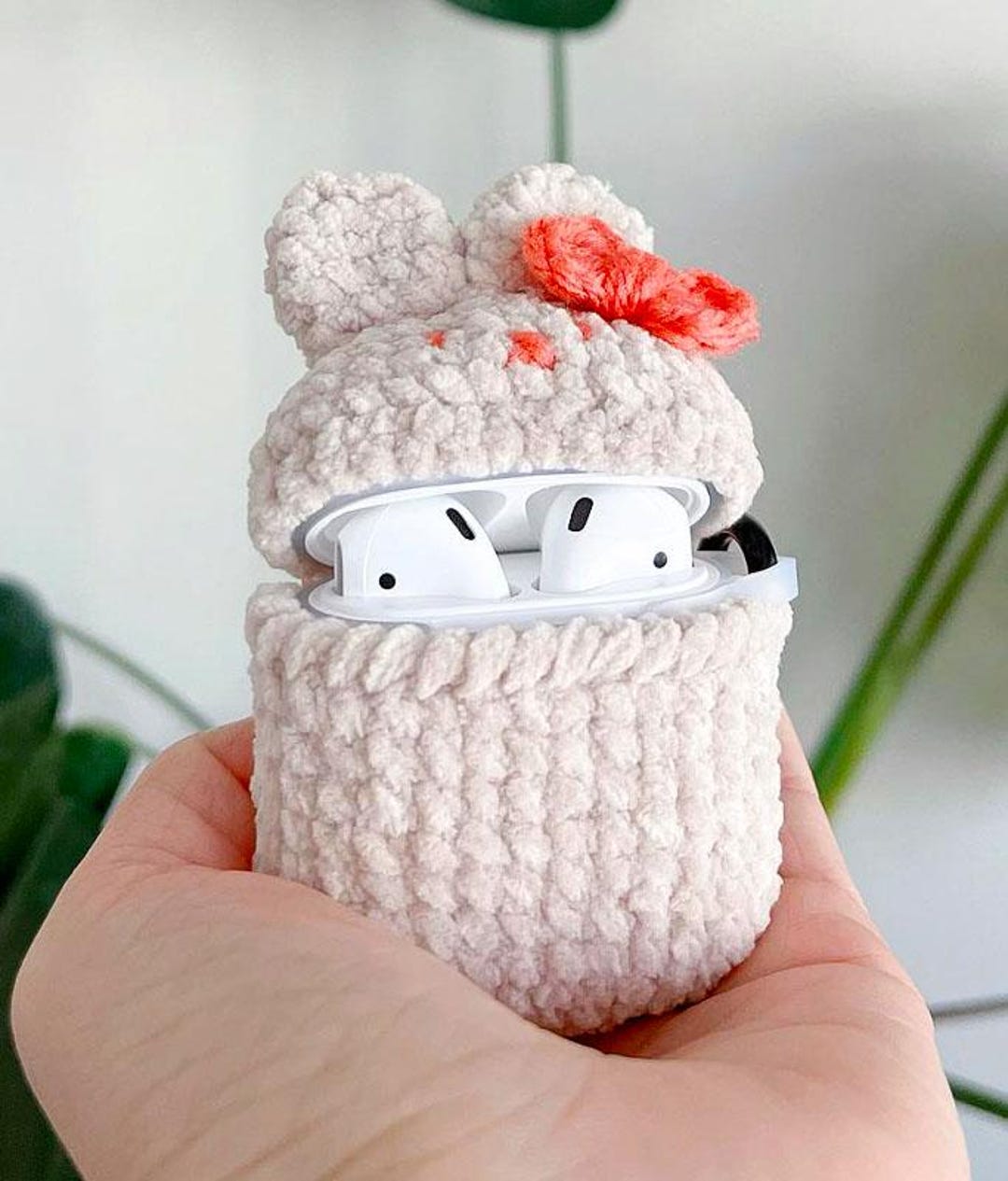 Knitting Pattern - Crochet Bunny AirPod Case Pattern, PDF Pattern ...