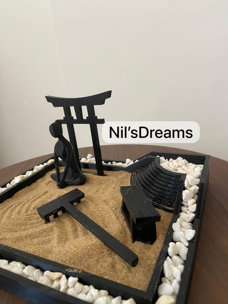 Zen Garden Set With Sand, Stones, Rake & Japanese Decor – Desktop ...