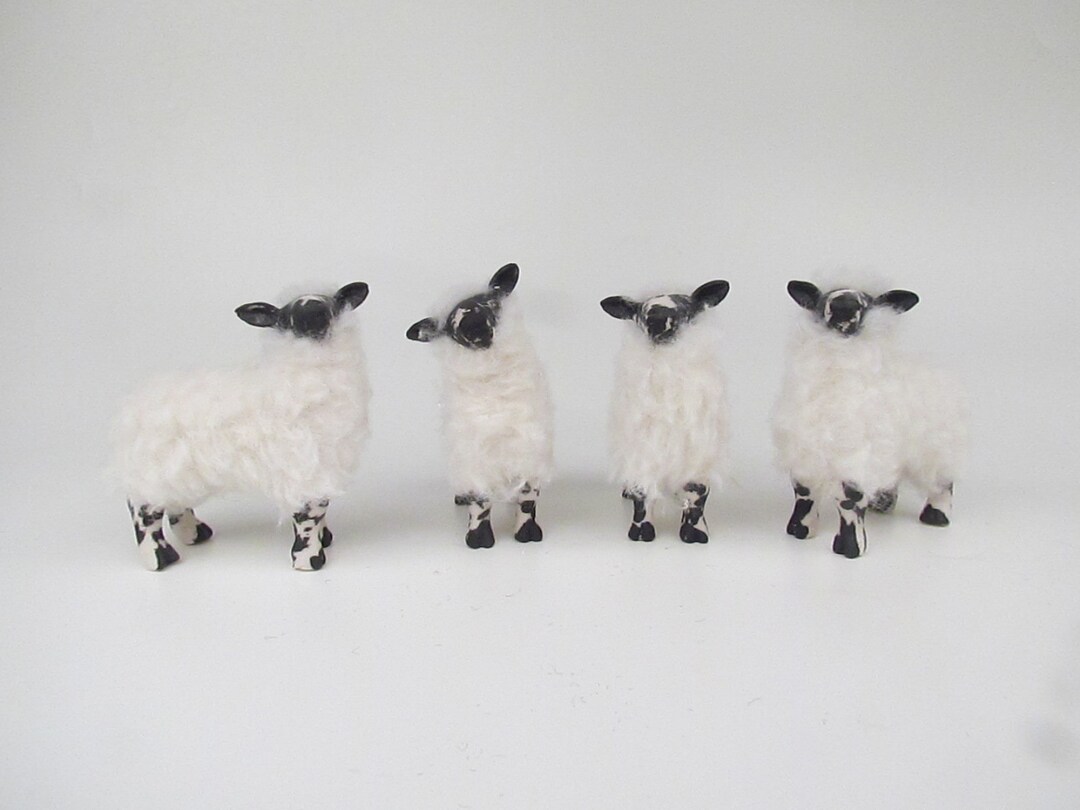 Porcelain Lamb Figures Scottish Ram Lamb - Etsy