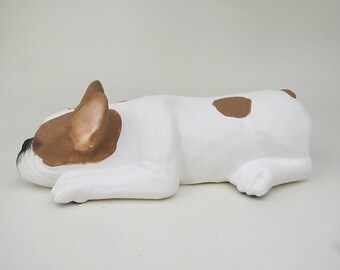 Frenchie Cremation Urn in Stoneware | Etsy