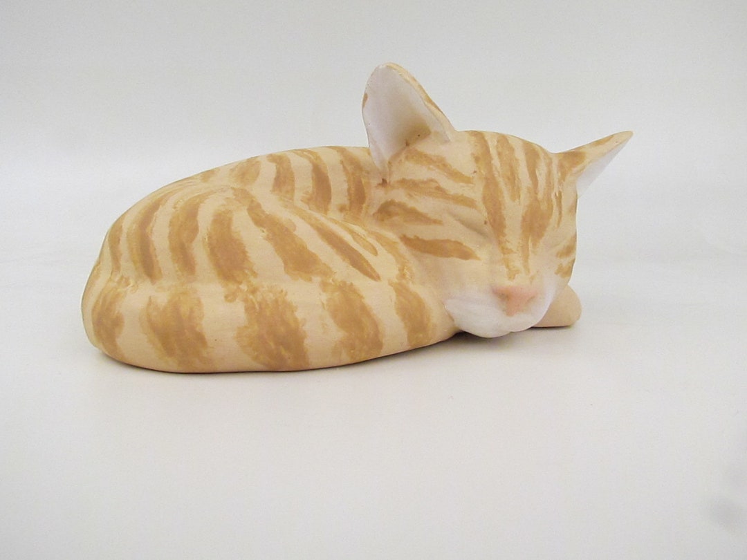 Sleeping Tabby Cat Cremation Urn - (OR-OR) - Etsy