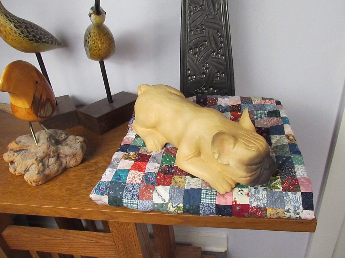 Frenchie Cremation Urn in Stoneware - Etsy