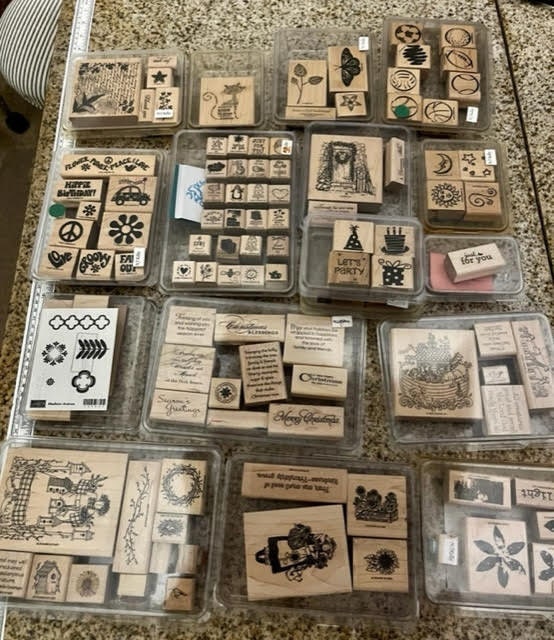 Pick Your Wooden Stampin up Stamp Set Asian Art Fresh Cuts Greeting 4 ...