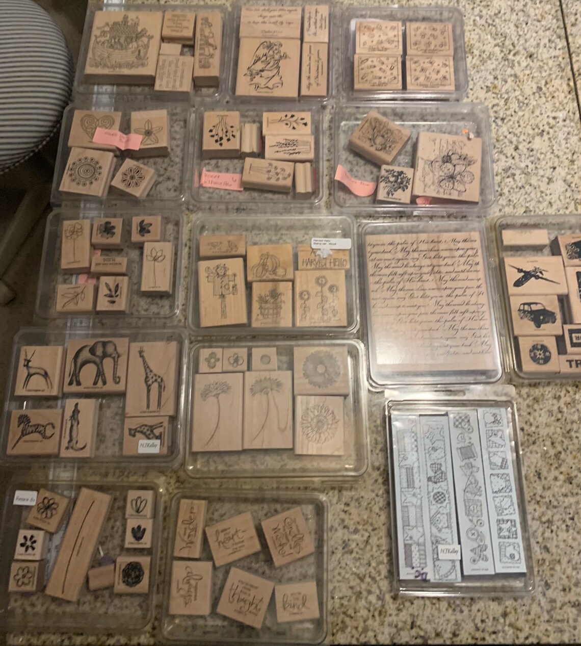 Pick Your Set Stampin' Up Collectors Wooden Stamp Alphabet Set ...