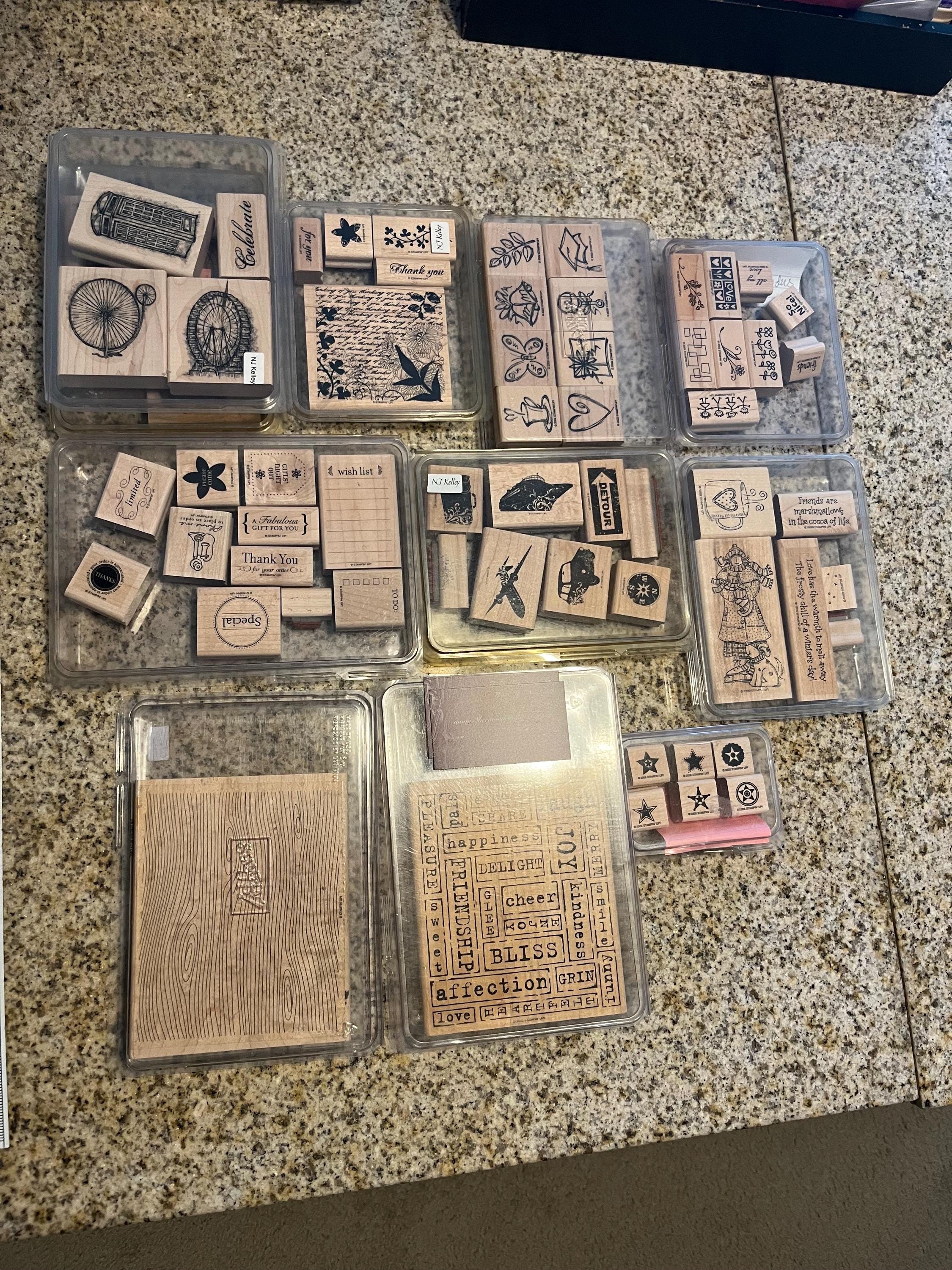Pick Your Wooden Stampin up Stamp Set Asian Art Fresh Cuts Greeting 4 ...