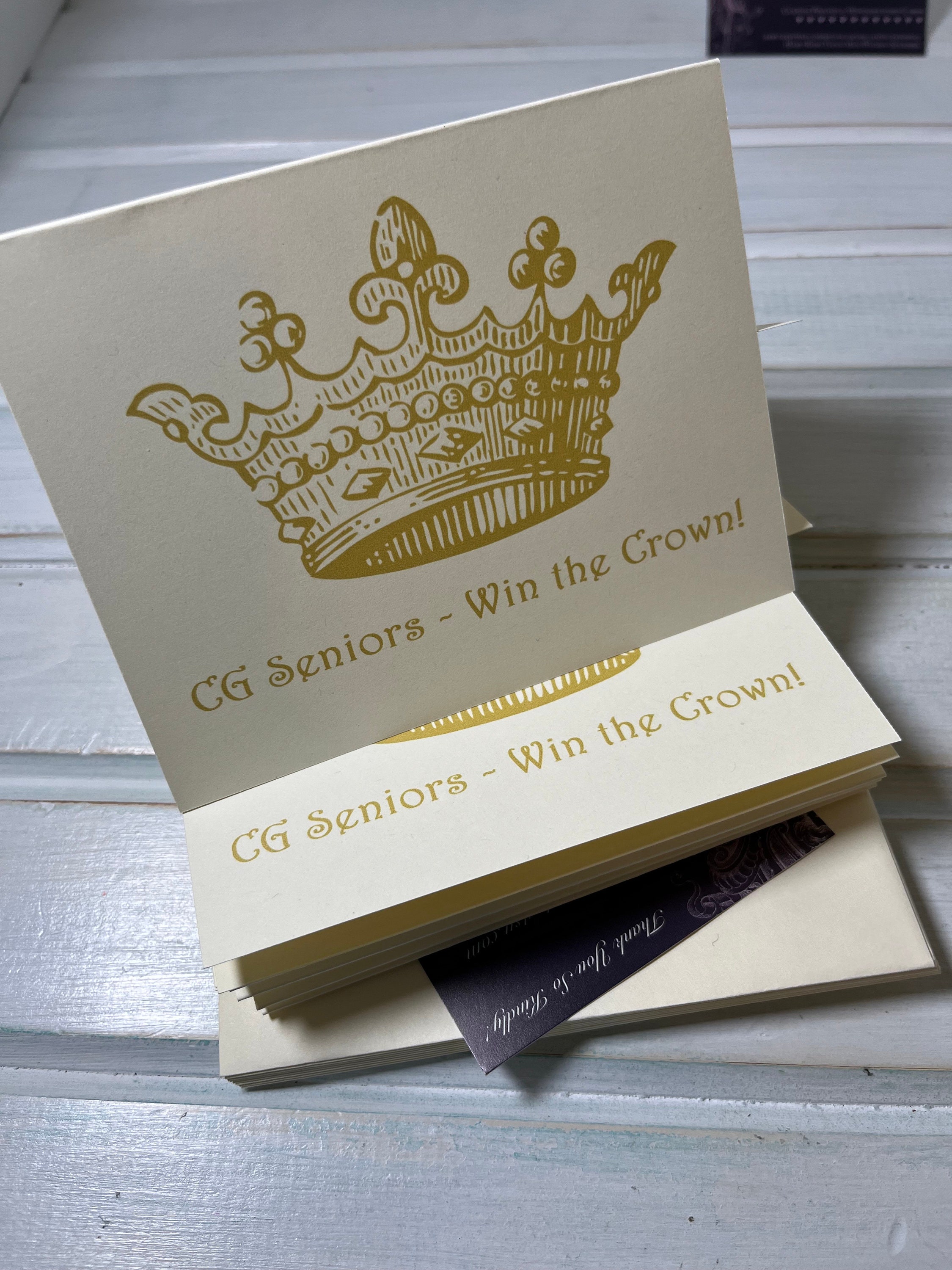 8 Royal Crown Name or Thank You, Note Card, W/envelopes Royalty Theme ...