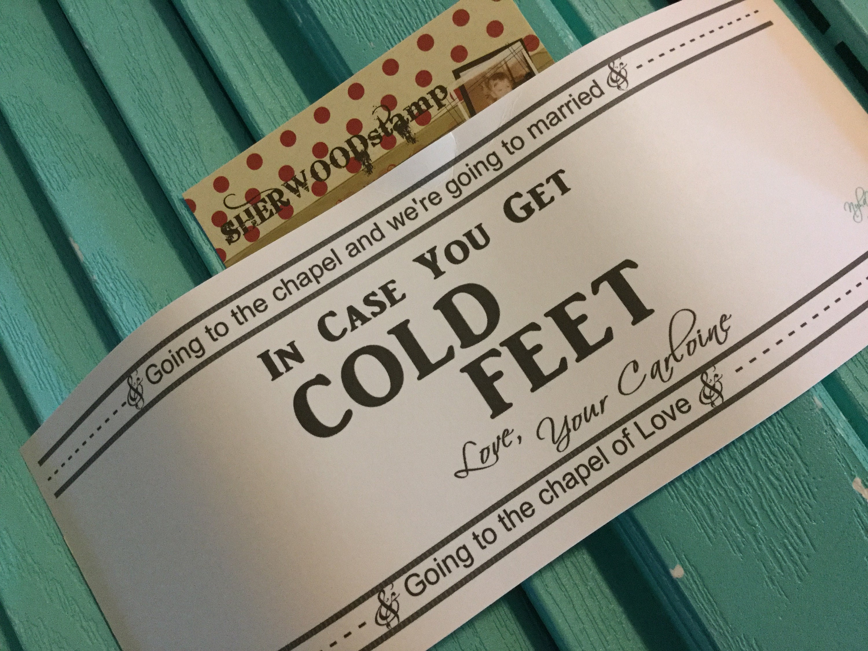 BEST DEAL Cold Feet Groom’s Sock Wrapper | Cold Feet Sock Label ...