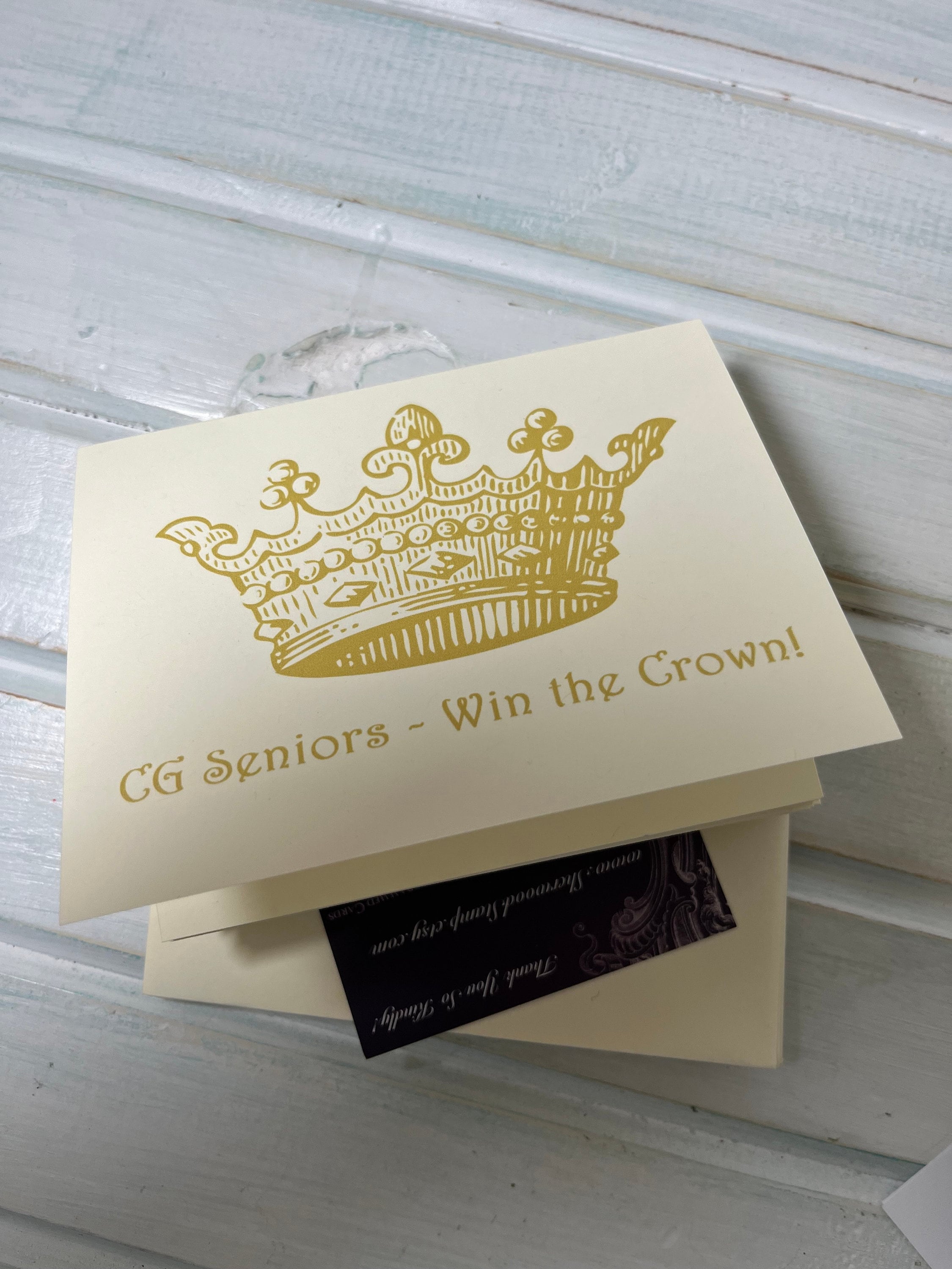 8 Royal Crown Name or Thank You, Note Card, W/envelopes Royalty Theme ...