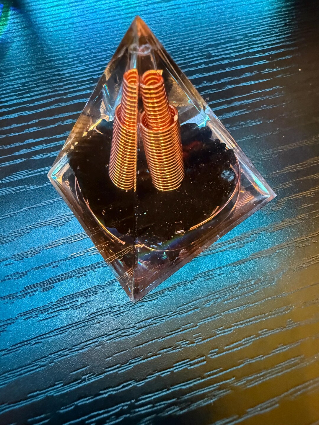 Meditation Pyramid With Copper Inserts - Etsy
