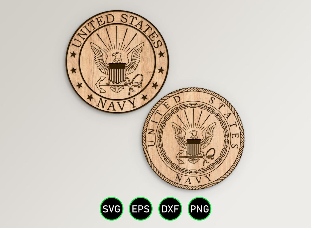 US Navy Seal Simple Design Bundle SVG, USN Eagle Emblem Vector Clipart ...