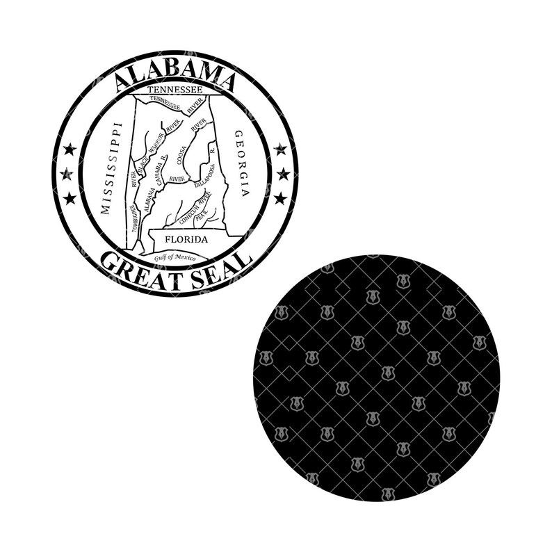 State Seal of Alabama SVG Vector Files Made for Cnc, Laser and Vinyl ...