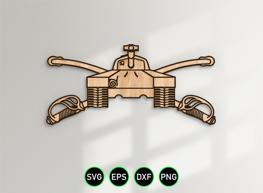 Army Armor Branch Insignia SVG: CNC Laser Cut Files - Etsy