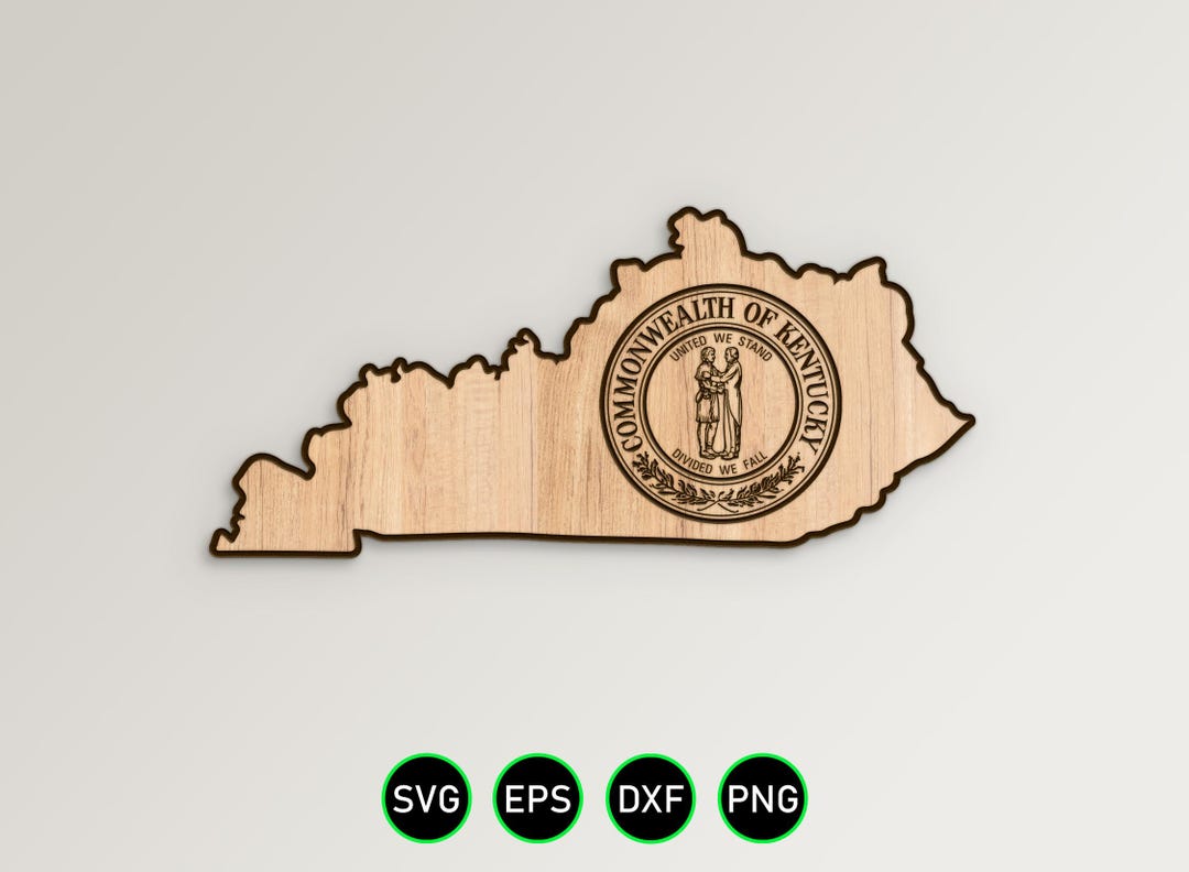 Kentucky State Outline SVG Vector Files for CNC Laser Vinyl Cutting - Etsy