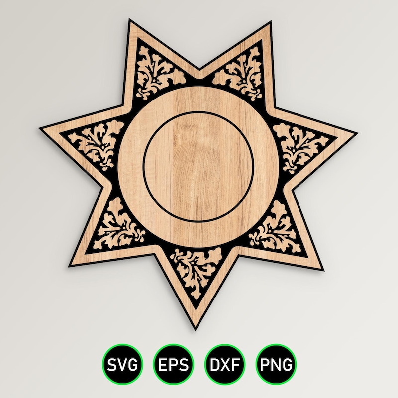 Seven Point Star - Etsy