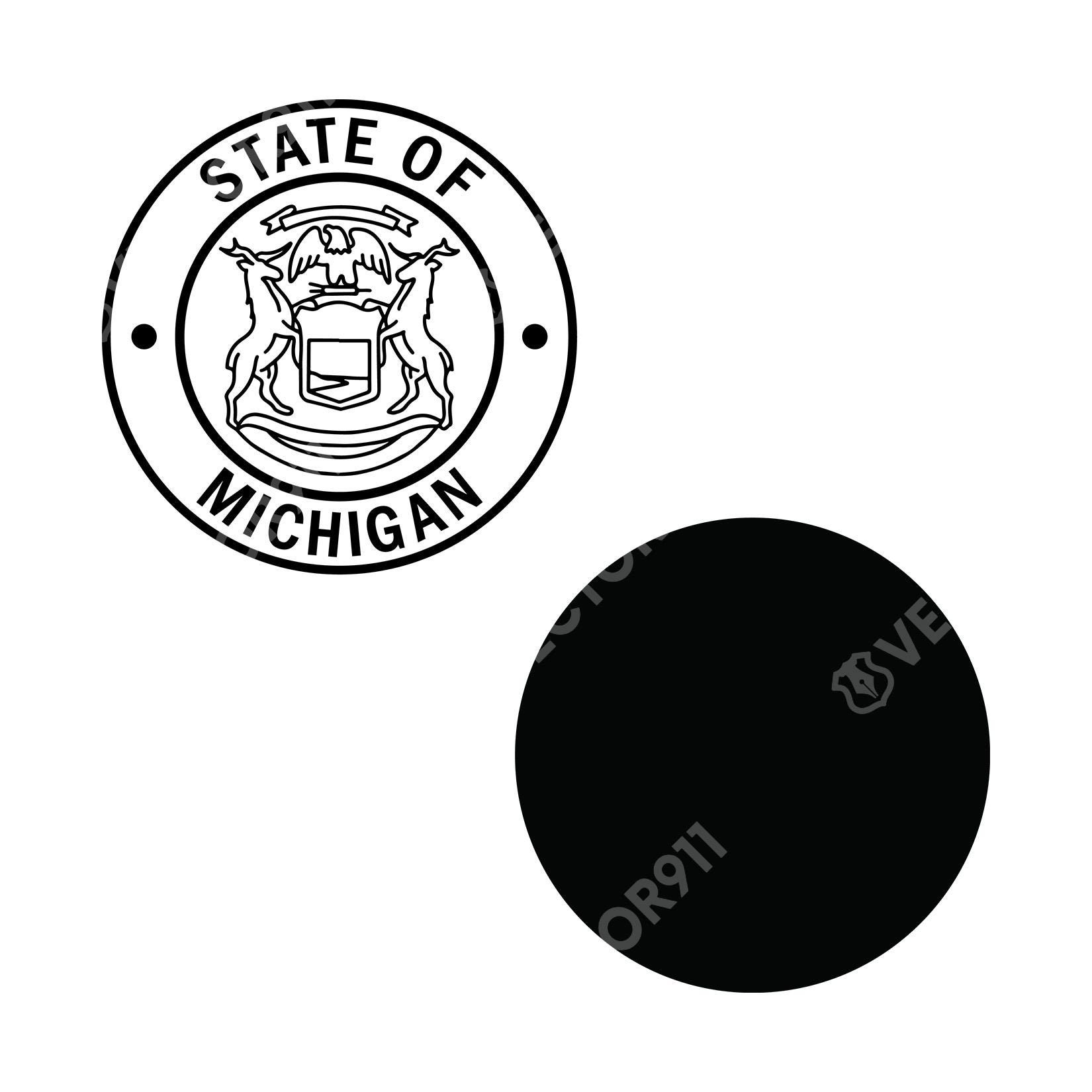 Michigan State Seal SVG, Vector Clipart, Print/cut Files - Etsy