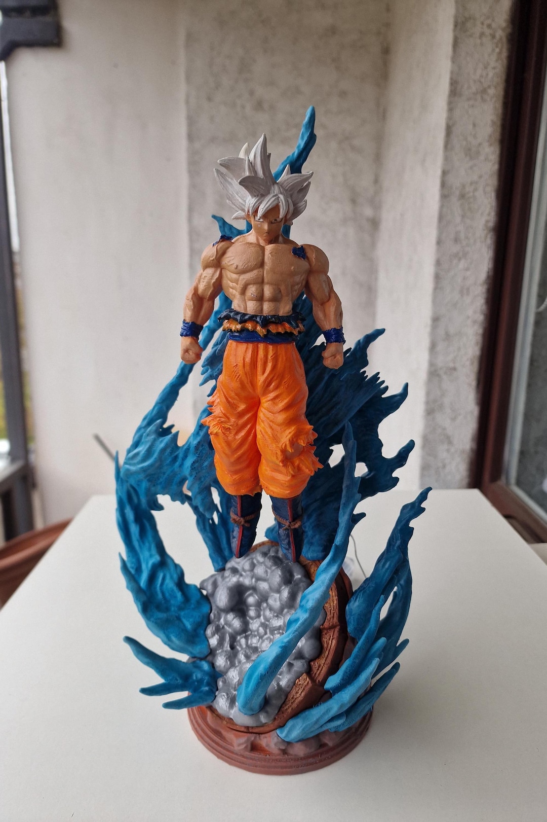 Hand Painted Son Goku MUI Figure, 3D Printed Dragon Ball Statue - Etsy