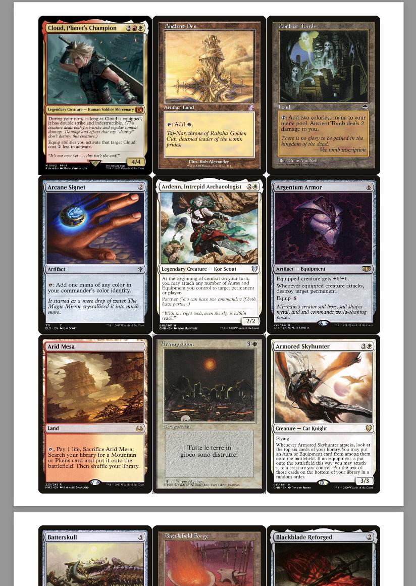 Pwr. 7, Cloud Planet's Champion, PRINTABLE Pre-made Proxy PDF MTG ...