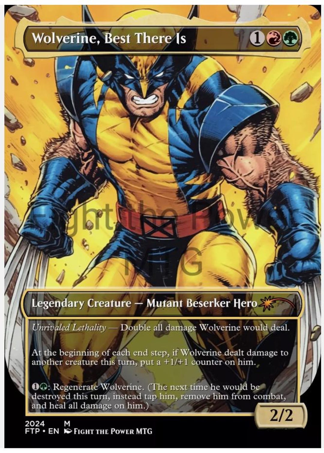 Power 8.9 Deck, Wolverine Best There Is, Printable Proxy PDF Deck - Etsy