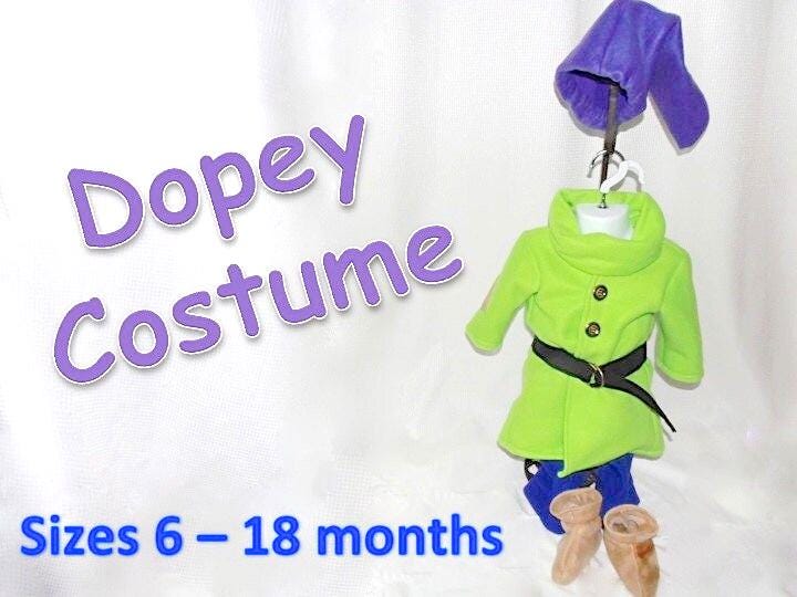 Baby 6, 12 and 18 Month Dopey Dwarf Costume From Disney's Snow White - Etsy