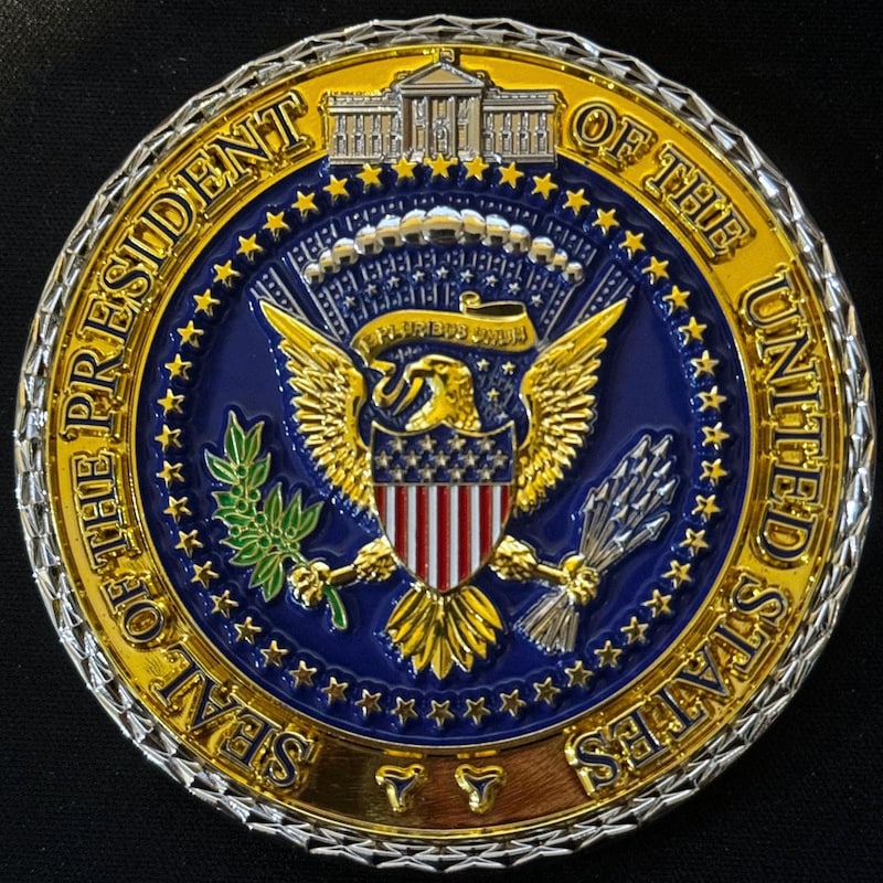 Trump Challenge Coin Svg - Etsy