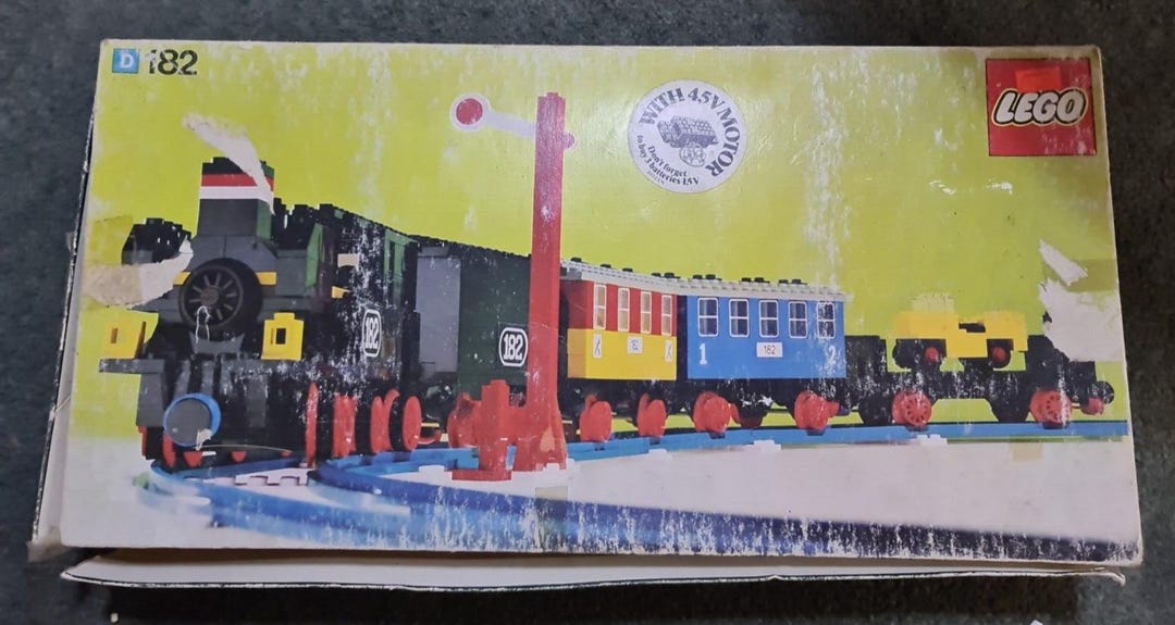 LEGO 182 - Train Set With Signal Vintage (1975) 4.5V Original Box - Etsy
