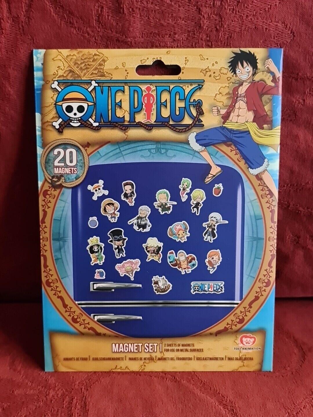 One Piece Official 20 Piece Chibi Fridge Magnet Set Anime Manga Luffy ...