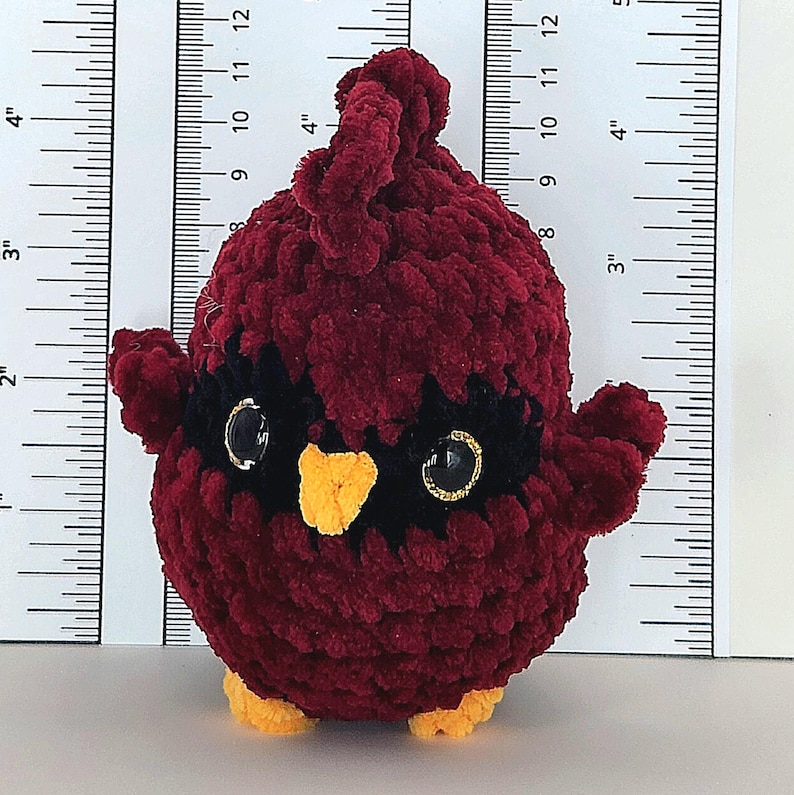 Birds of Wisdom - No Sew Crochet Pattern - REDMOND, the Baby Cardinal ...