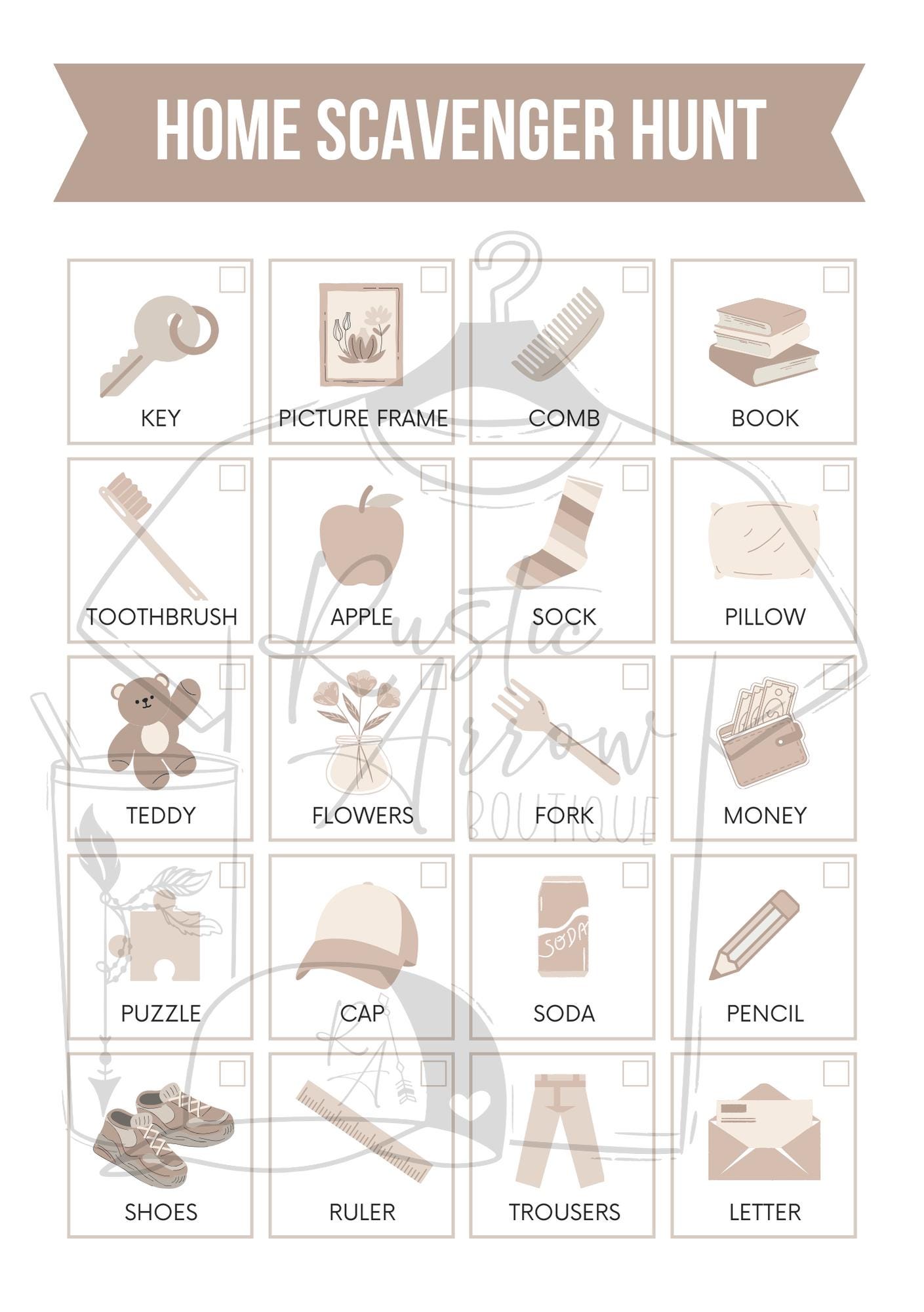 Kids Scavenger Hunt Bundle - Etsy