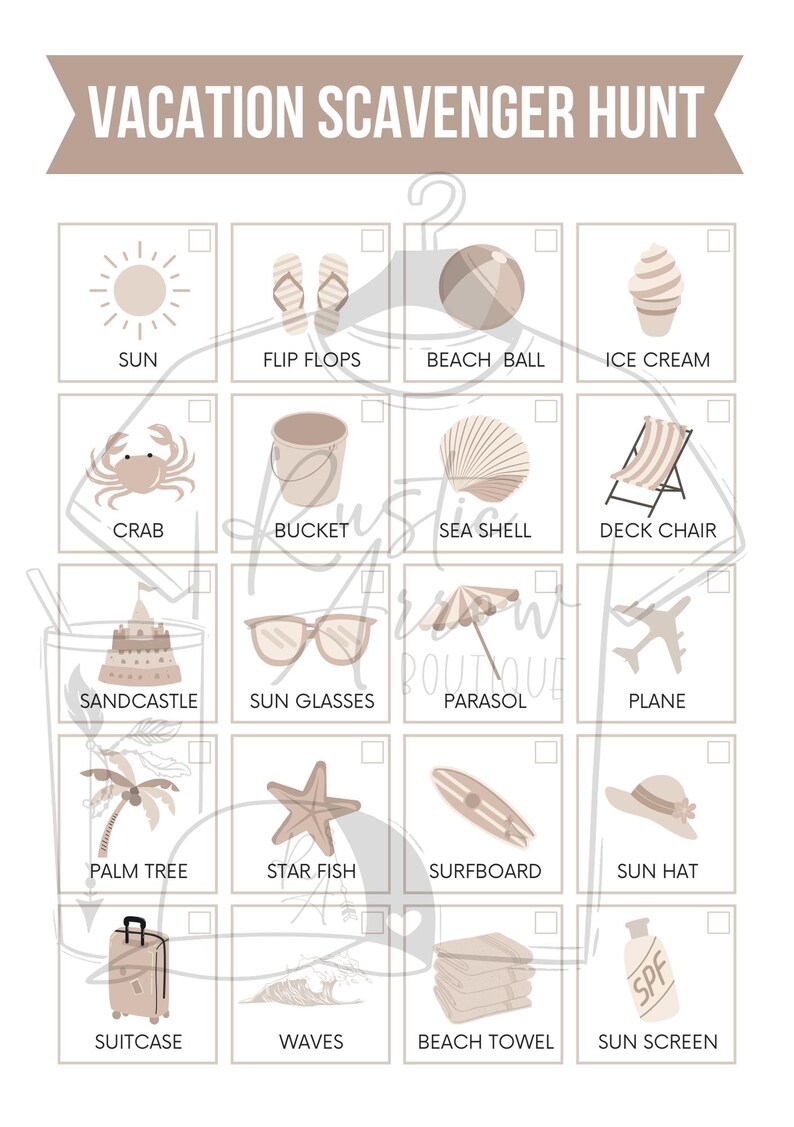 Kids Scavenger Hunt Bundle - Etsy