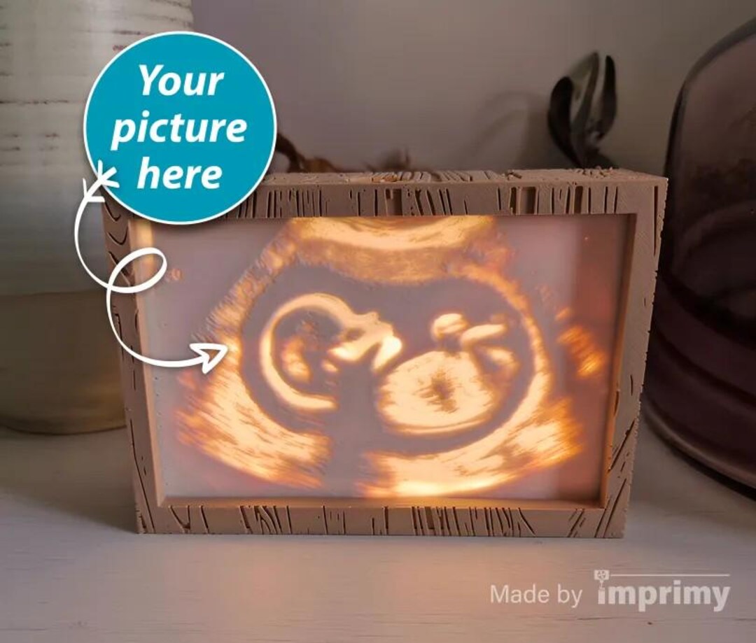 Color Lithophane and Ultrasound Light Frame - Etsy