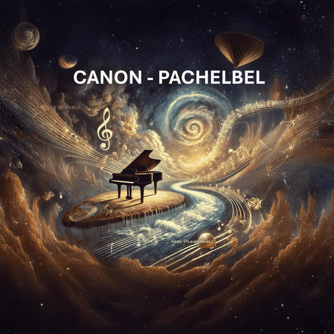 Pachelbel's Canon | Easy Arrangement 2/5 L Piano Sheet Music PDF L ...