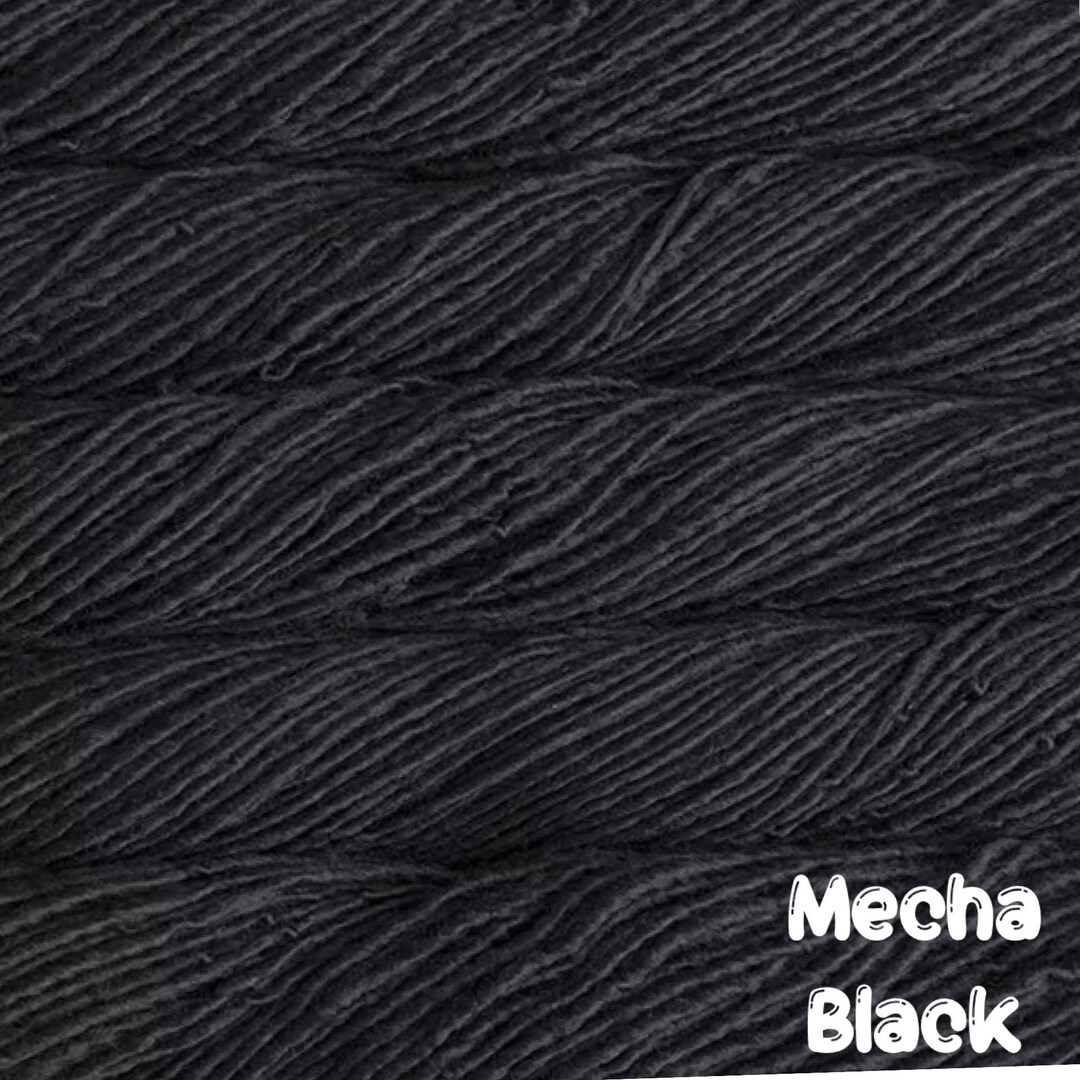 Black Mecha Malabrigo Light Bulky Weight Merino Wool - Etsy