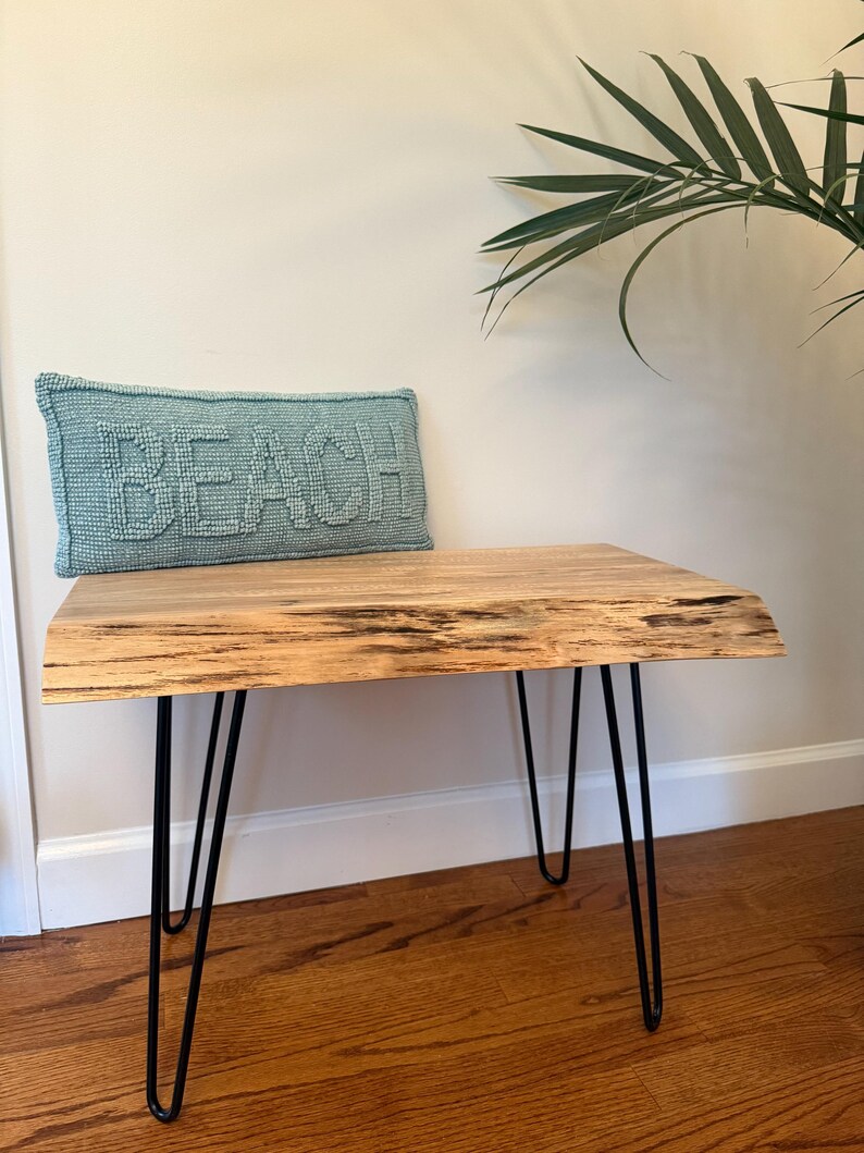 Maple Live Edge Bench - Etsy