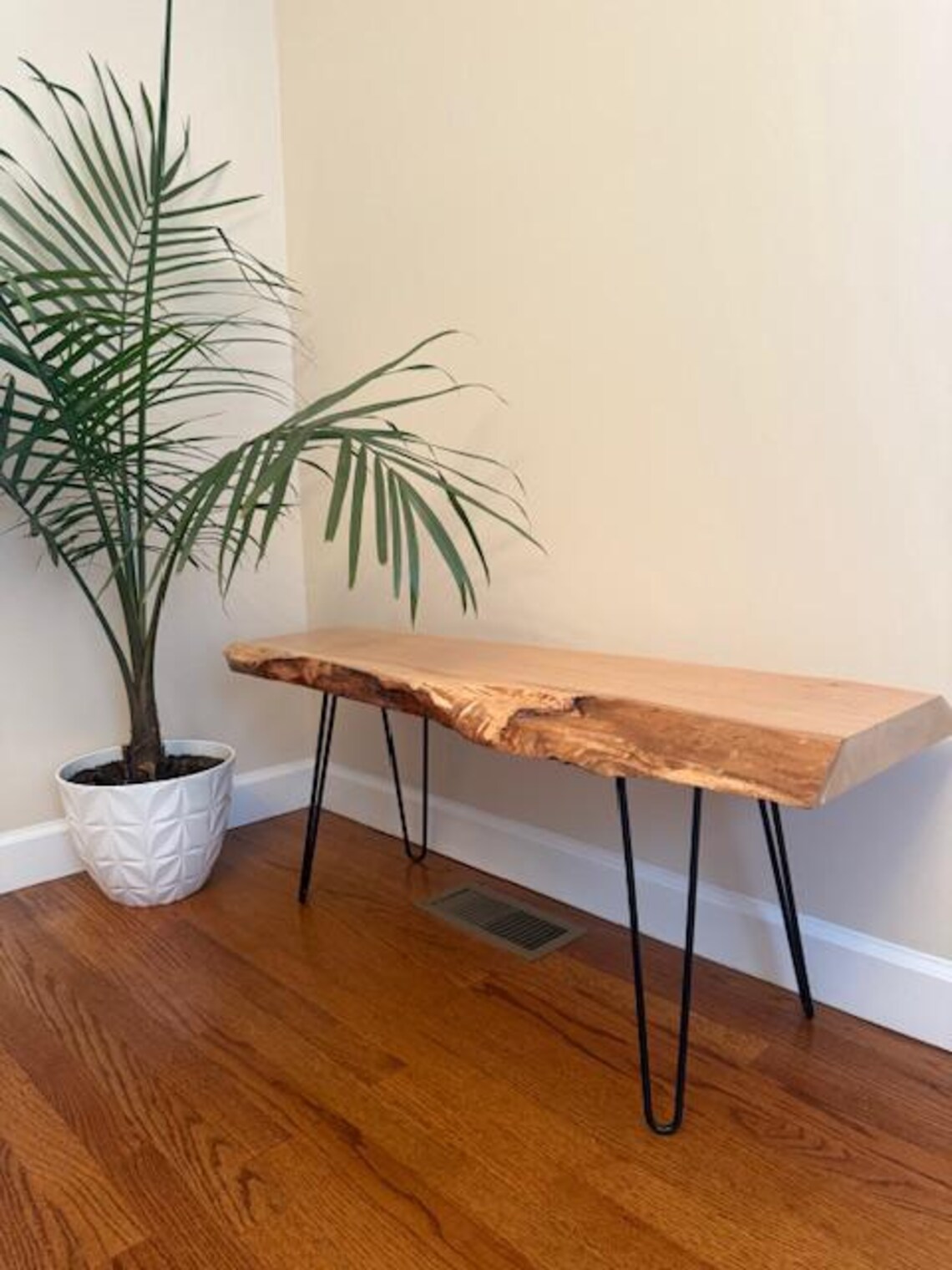 Maple Live Edge Bench - Etsy
